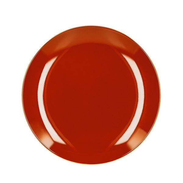 KPM Urbino Multicolore dinner plate, large, iron red | artedona.