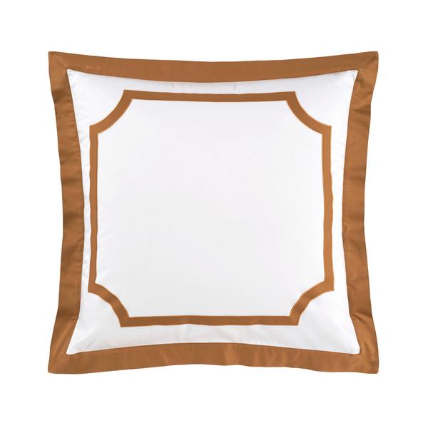 Yves Delorme Haussman pillow case, camel, 65 x 65 cm | artedona.