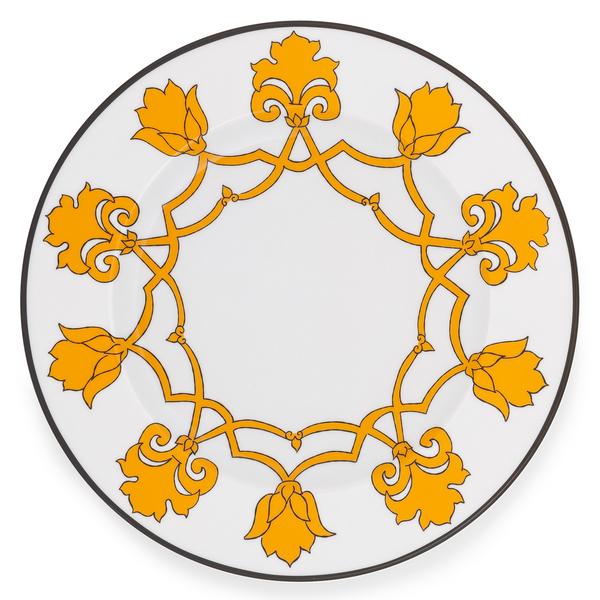 Alberto Pinto Jaipur Yellow dinner plate | artedona.