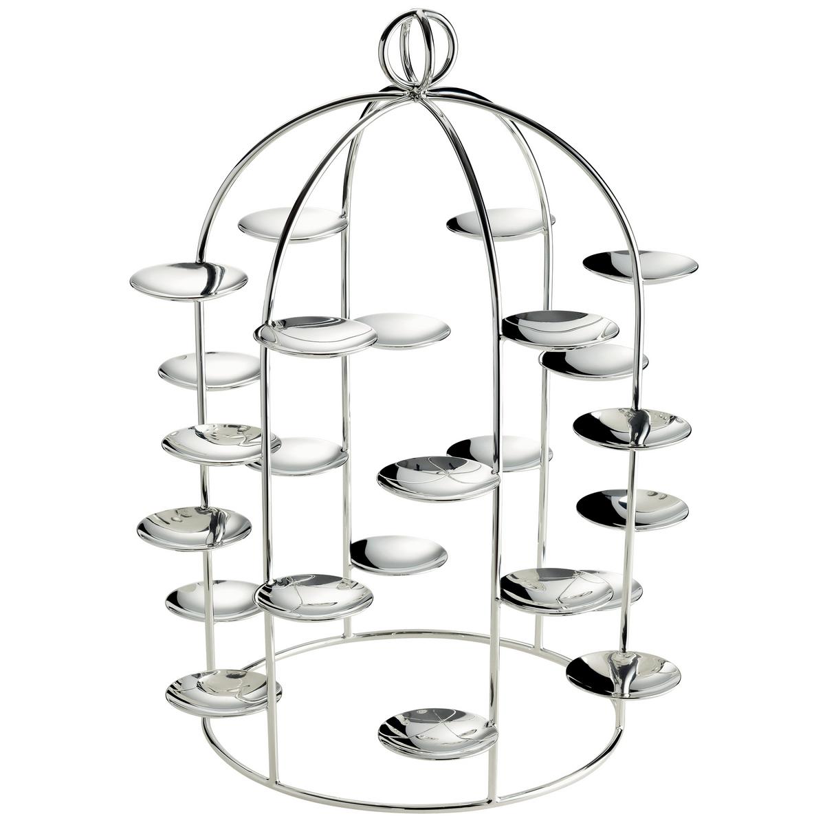 Ercuis Latitude macaron stand, 24 small dishes | artedona.