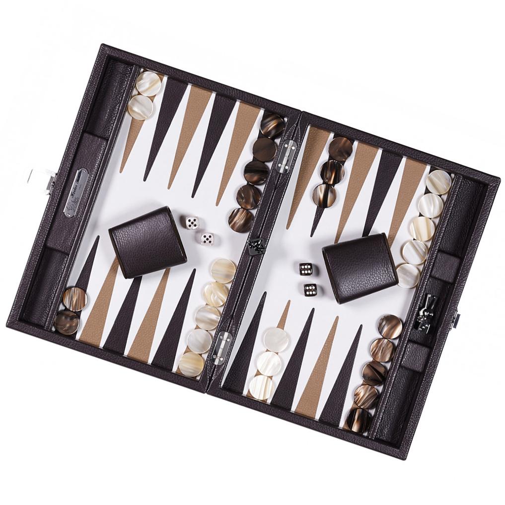 Hector Saxe Buffalo backgammon, brown | artedona.