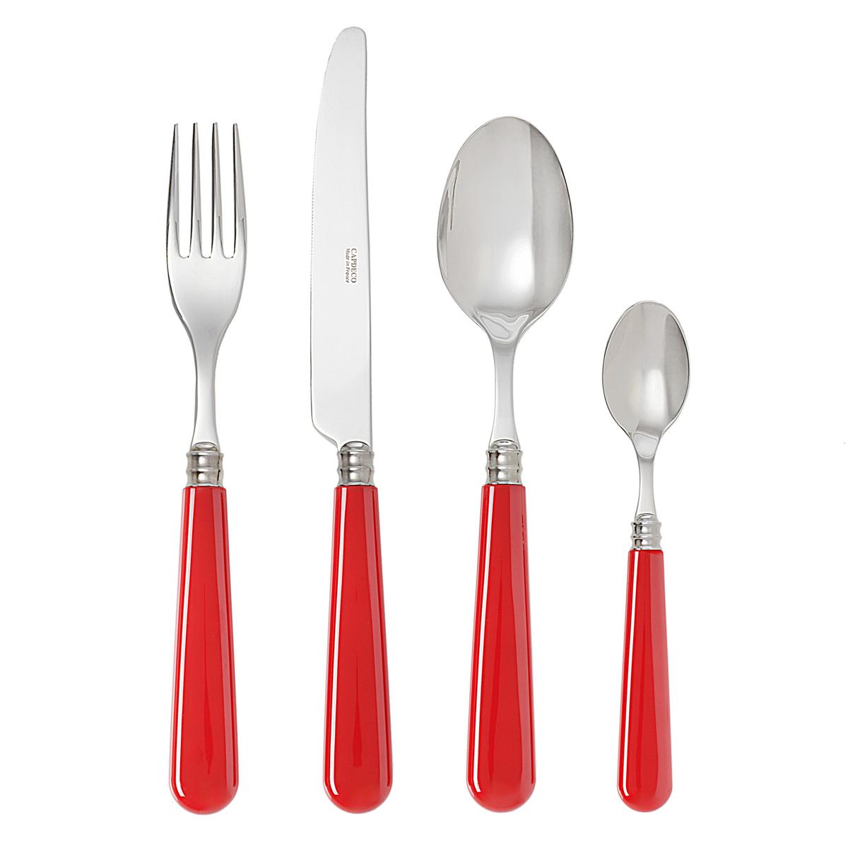 Capdeco Cambridge cutlery, red | artedona.