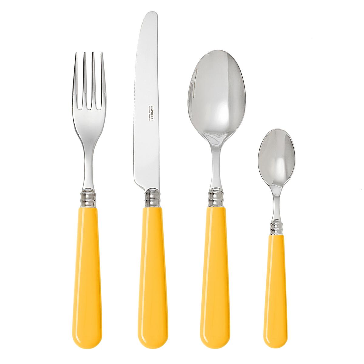 Capdeco Cambridge cutlery, sunflower yellow | artedona.