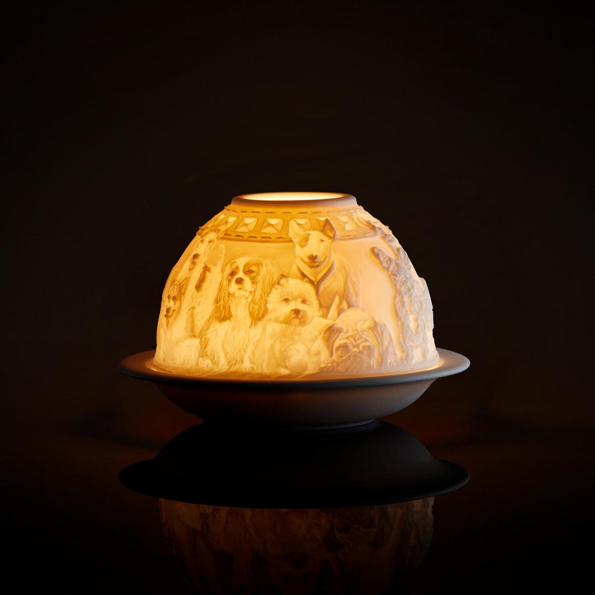 Bernardaud Lithophane Dogs | Artedona.com