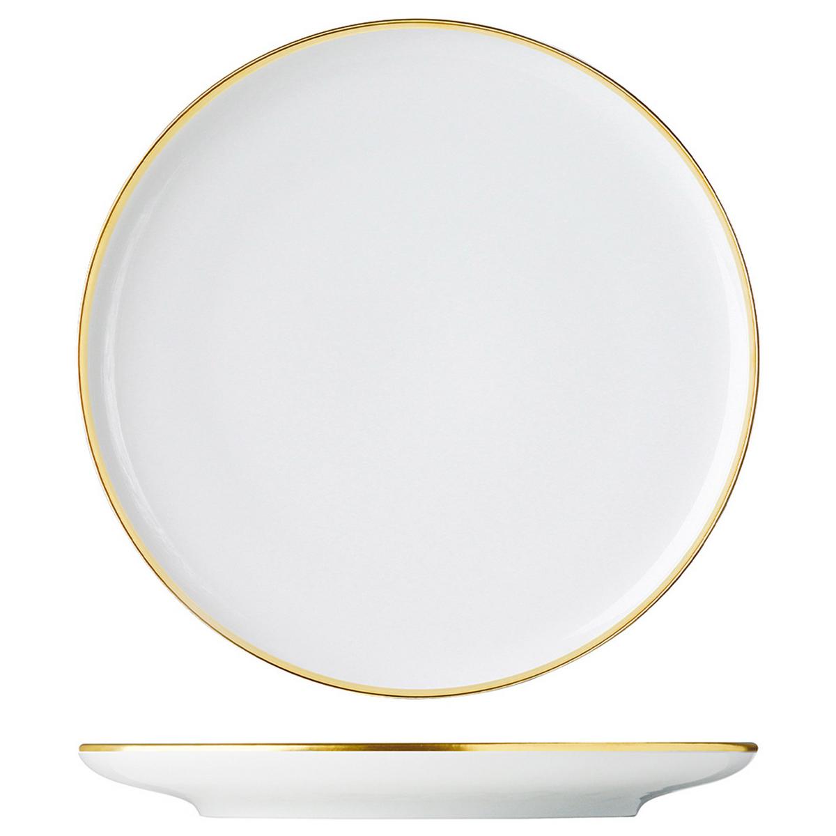 Sieger by Fürstenberg Treasure Gold dinner plate, coup-shaped ...
