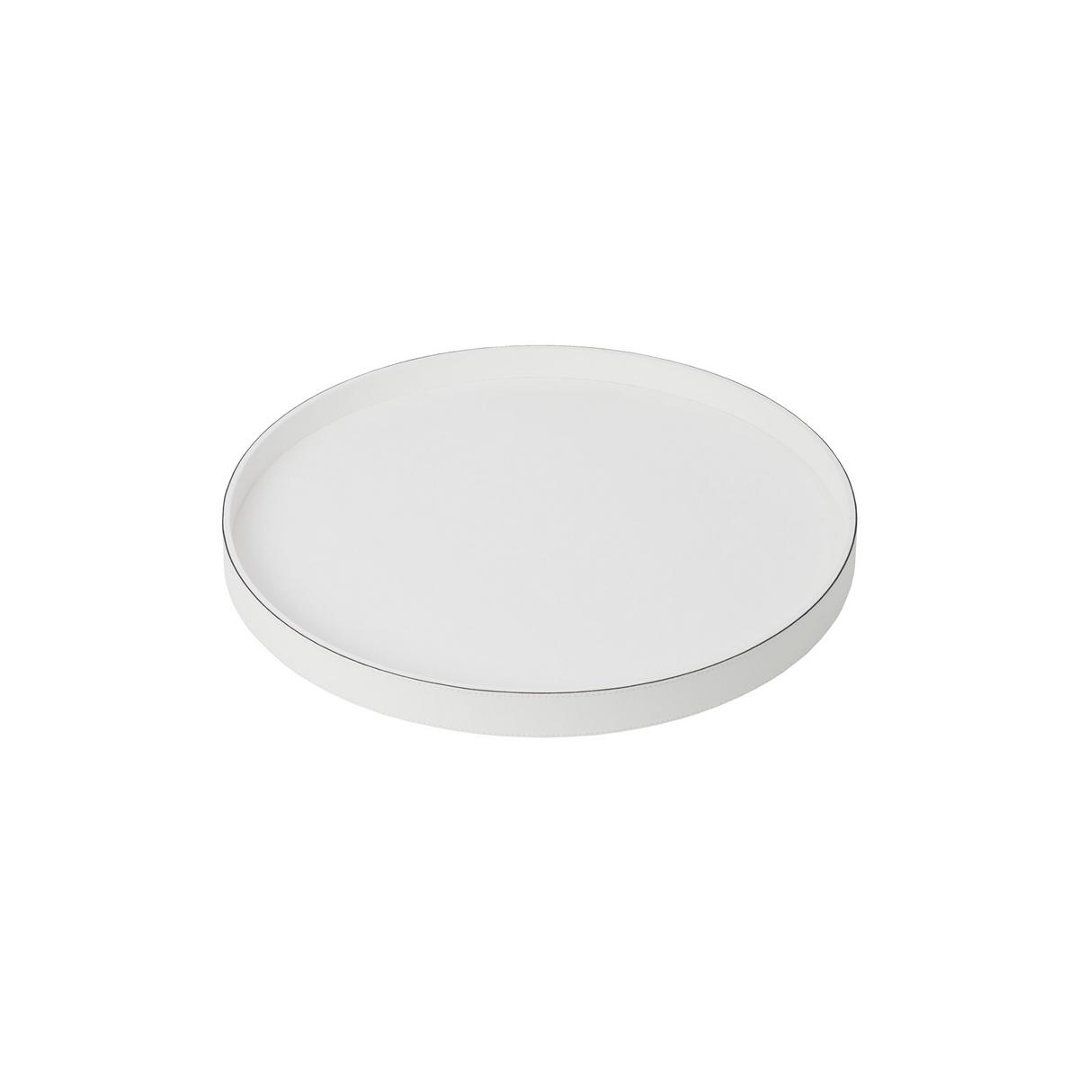 GioBagnara Rundes Tablett Polo Utopia, Ø 51,5 cm, weiß | artedona.