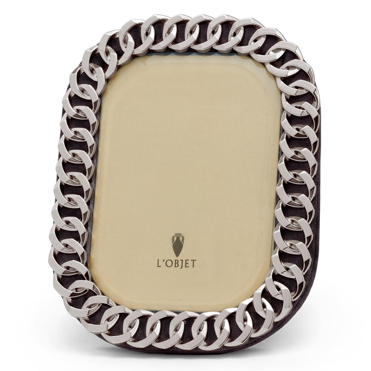 L'Objet Cuban picture frame, platinum, picture size 20 x 25 cm (8'' x ...