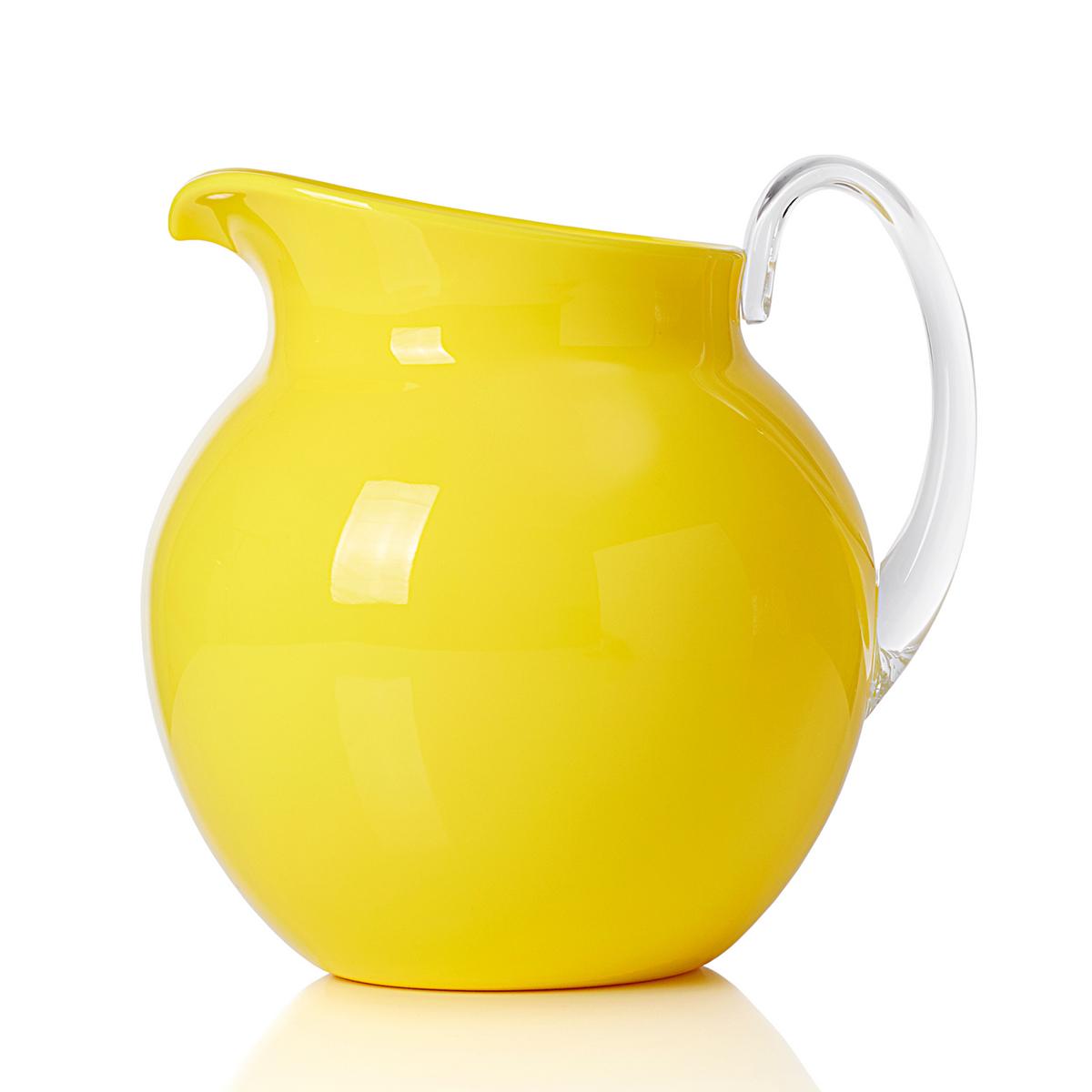 Mario Luca Giusti Palla acrylic jug, yellow | artedona.