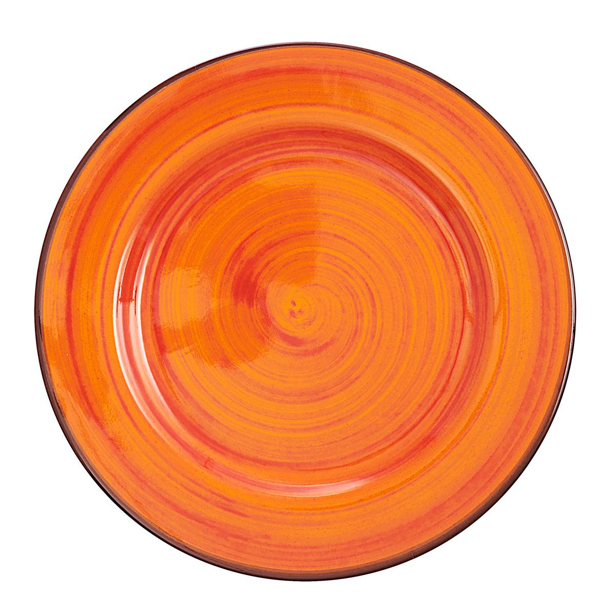 Mario Luca Giusti Saint-Tropez melamine dinner plate, orange | artedona.