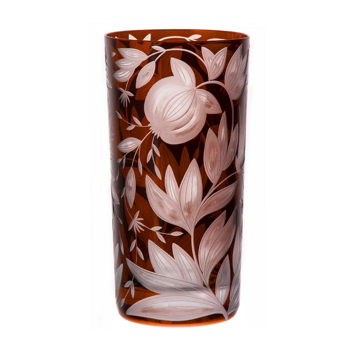 Artel Verdure highball glass, mahogany | Artedona.com