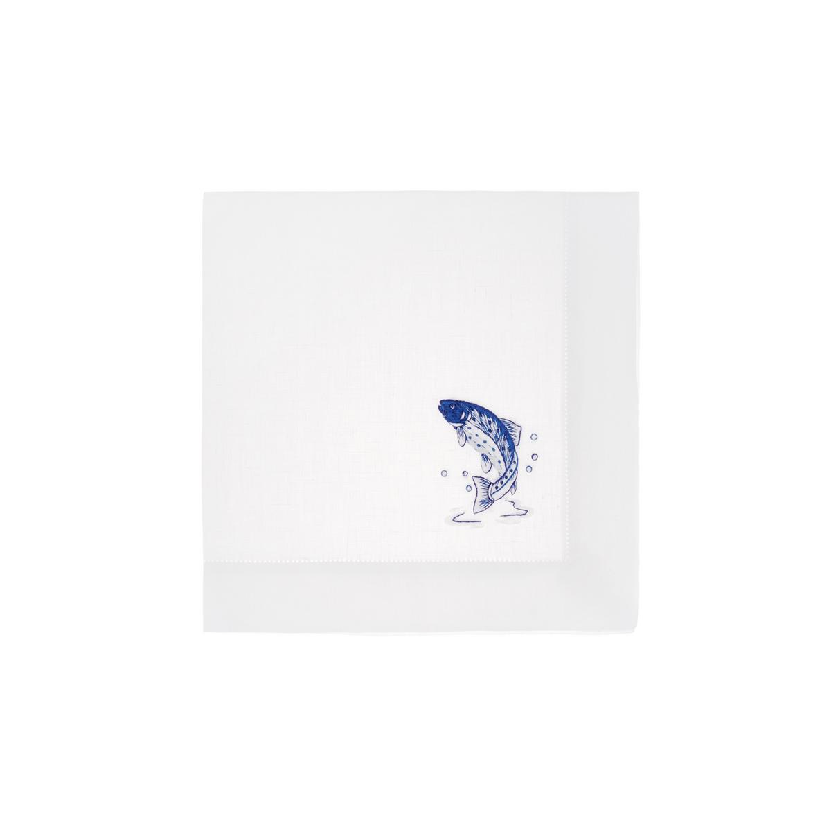 Eri Textiles Trout linen napkins, set of 6 | artedona.