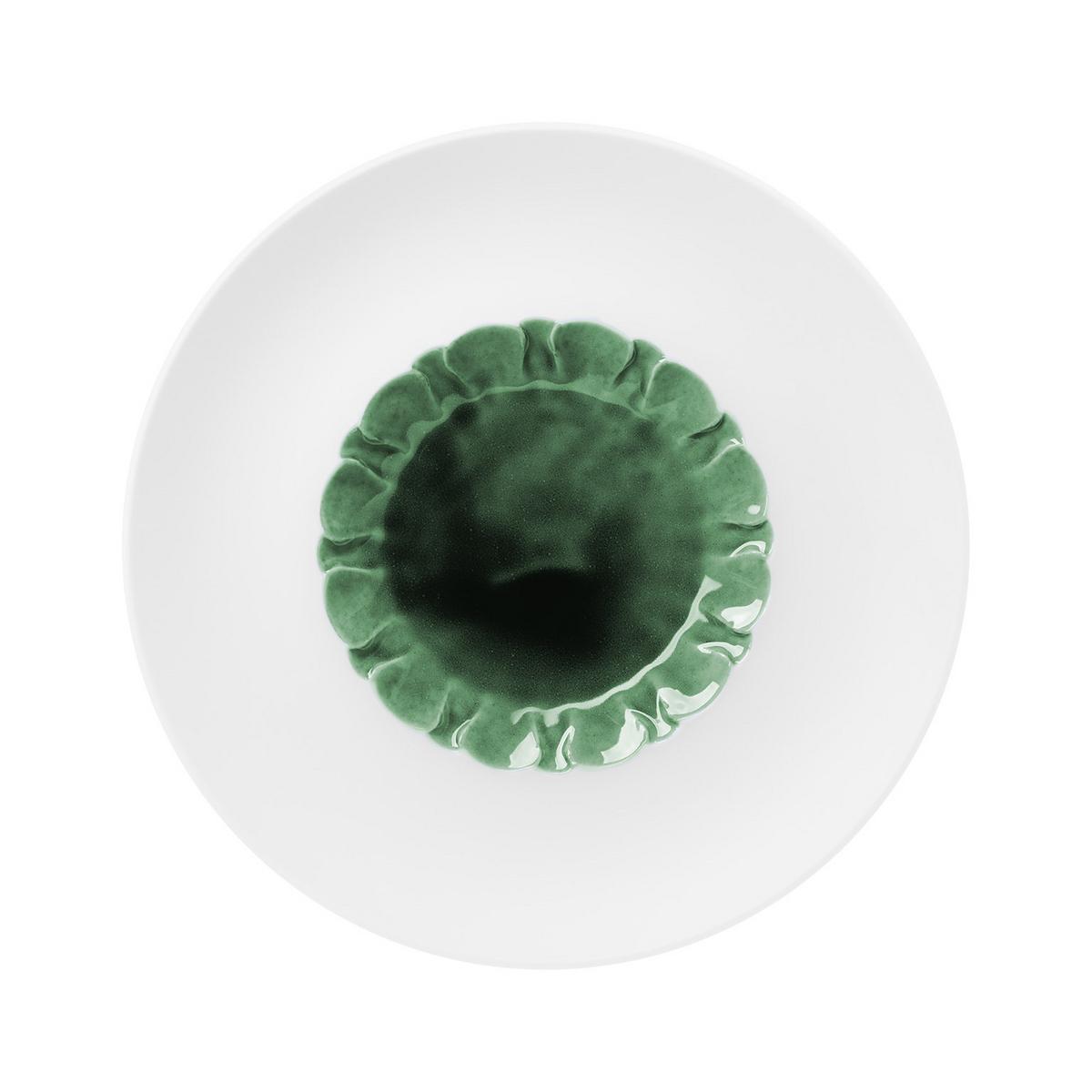 Hering Berlin Evolution - Emerald plate with structured centre | artedona.