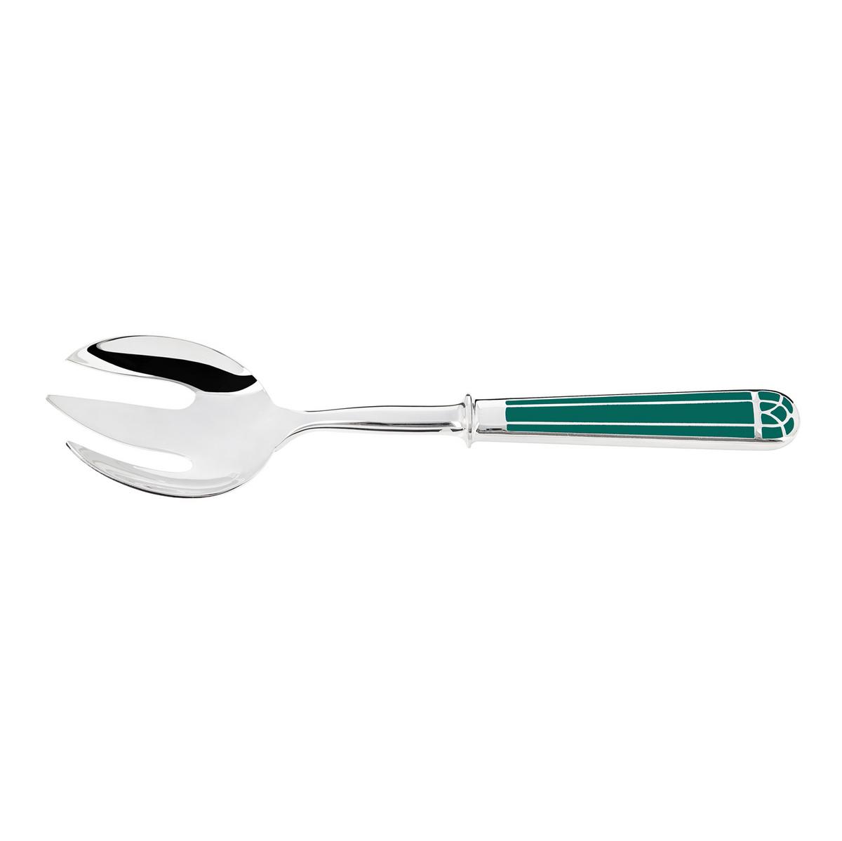 Christofle Talisman green, salad serving fork | artedona.