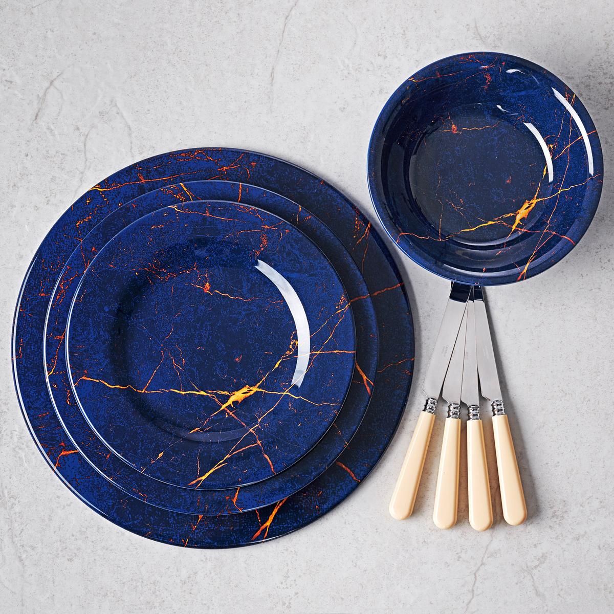 Mario Luca Giusti Lapislazzulo melamine plates | artedona.