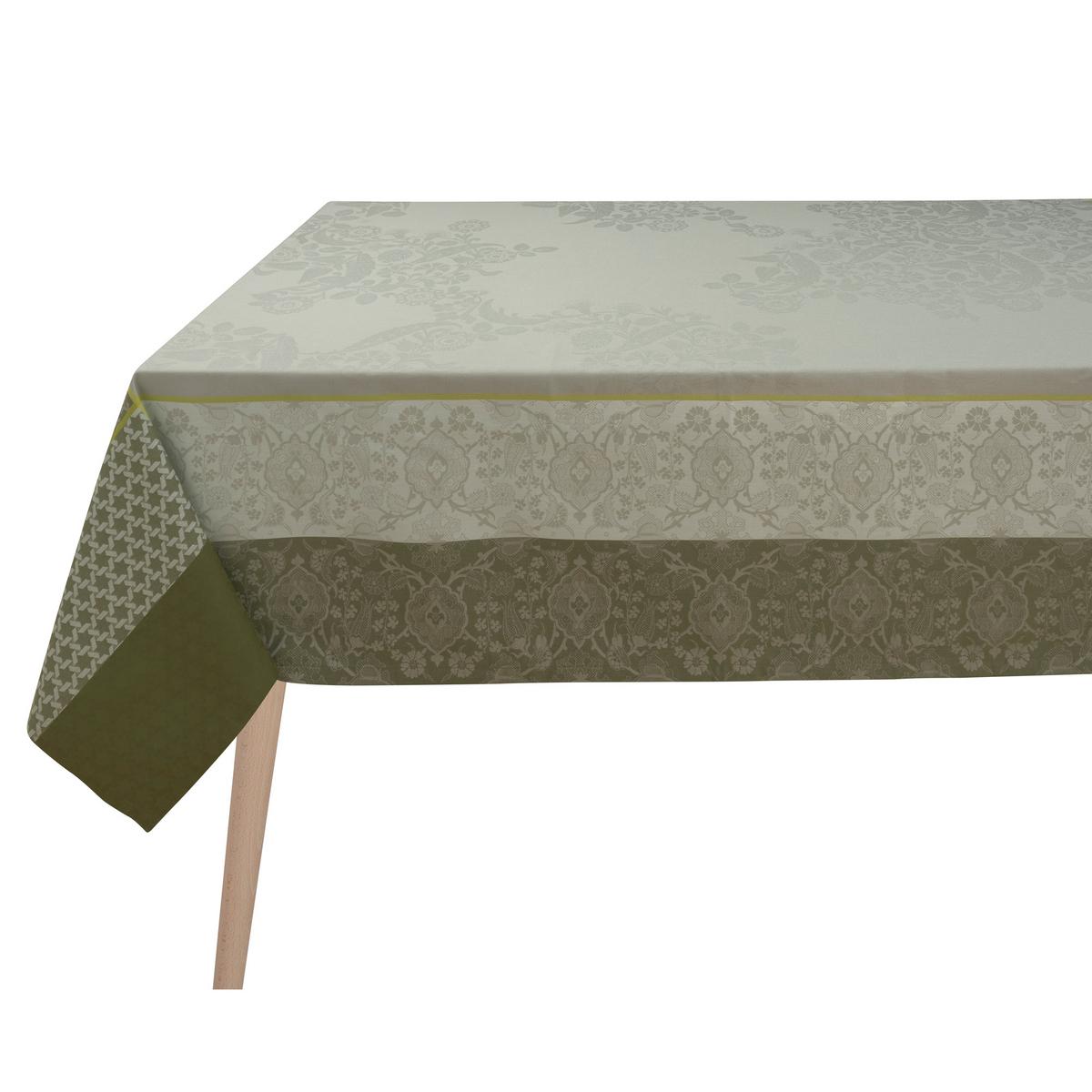 Le Jacquard Francais Voyage Iconique table cloth, green, 173 x 248 cm ...