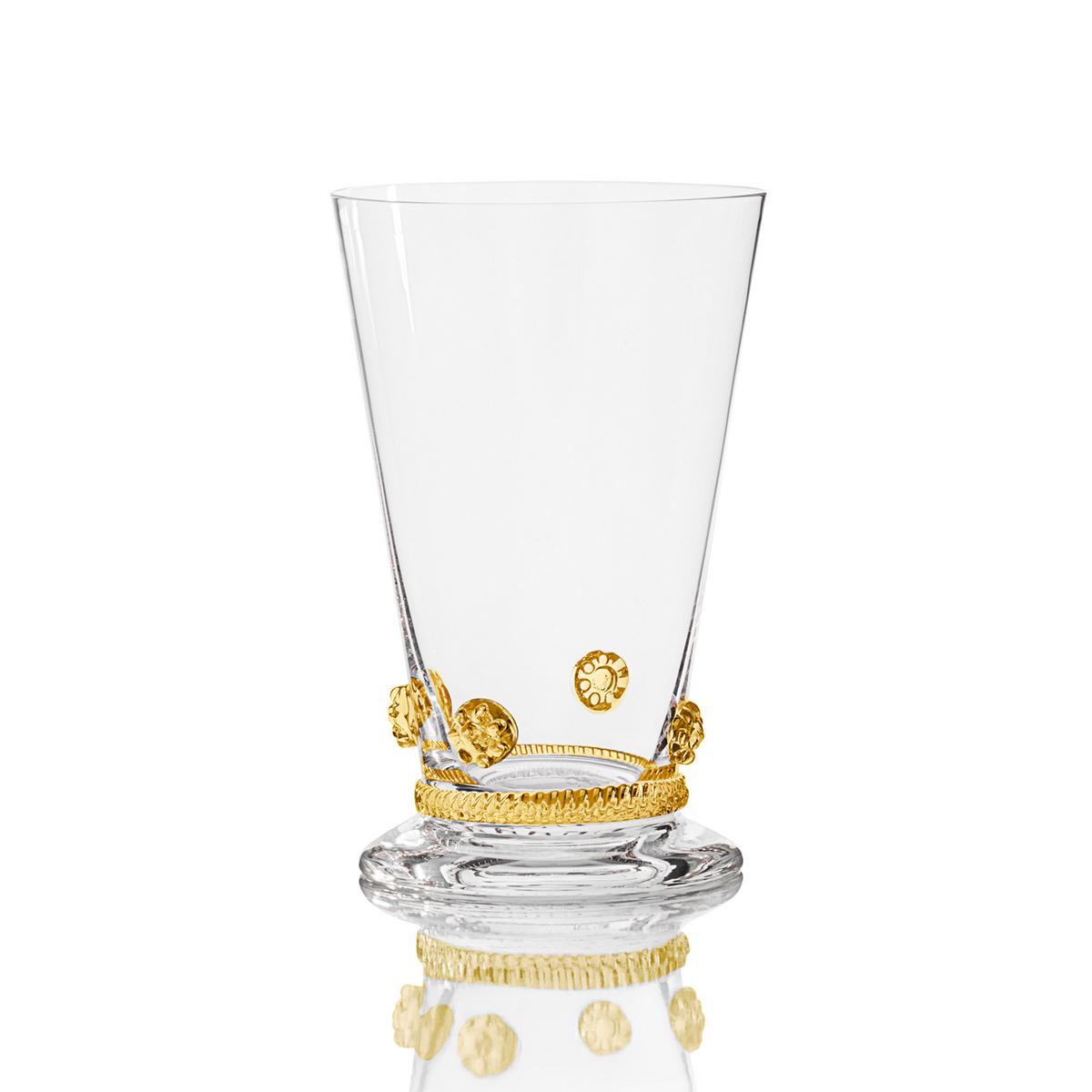 Theresienthal Bacchus water tumbler, amber | artedona.