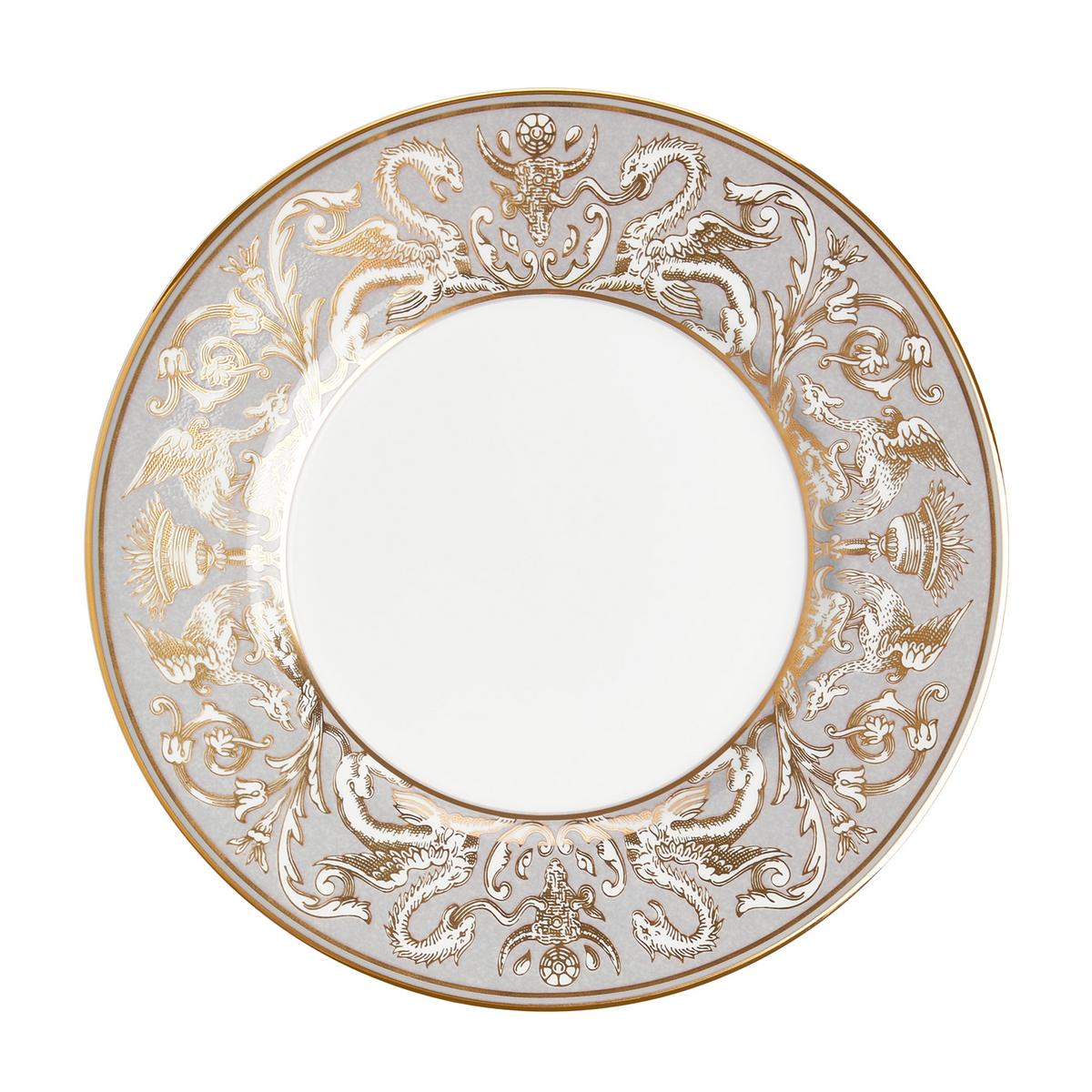 Wedgwood Renaissance Grey Florentine dessert plate | artedona.