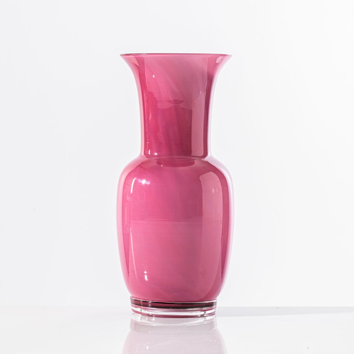 Venini Opalino vase, h 36 cm, magenta | artedona.