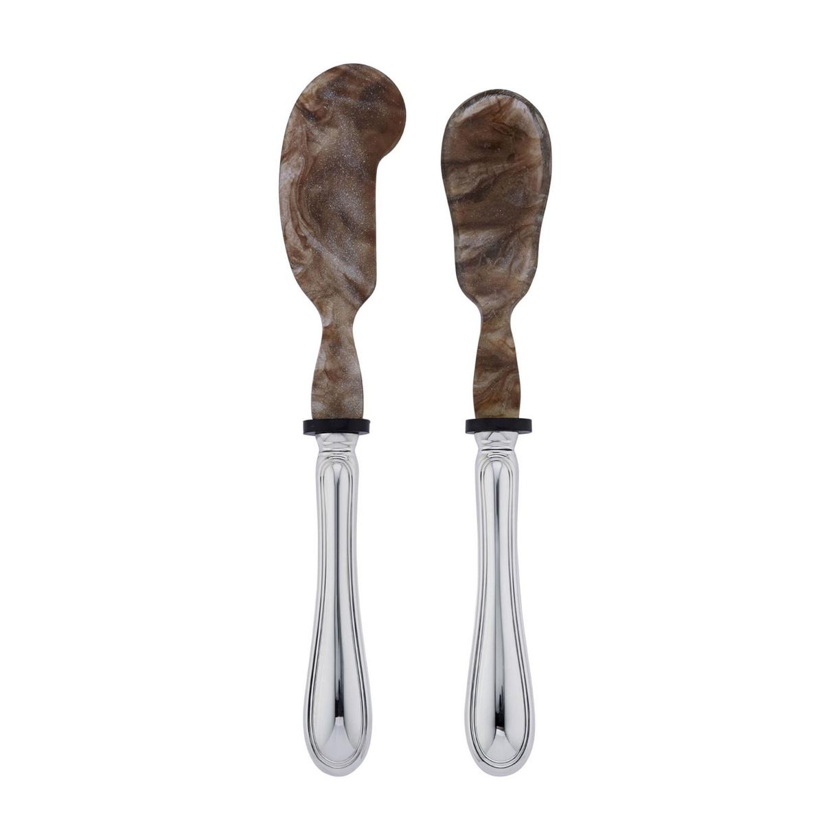 Greggio Carlotta caviar horn spoon & spreader | artedona.