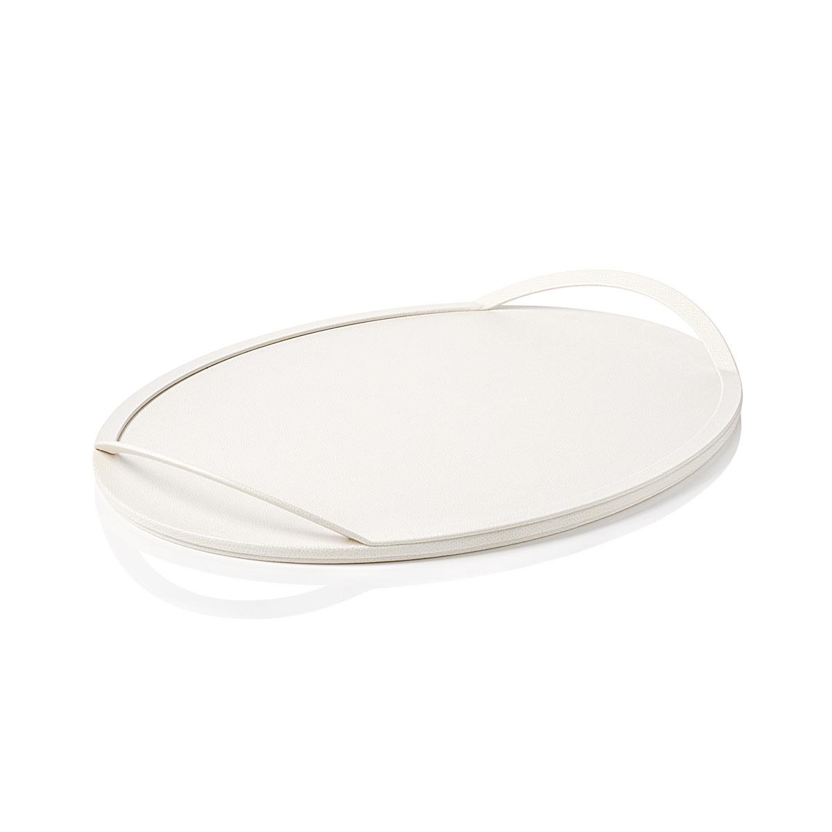 GioBagnara Form oval tray, 33 x 23 cm, off white | artedona.