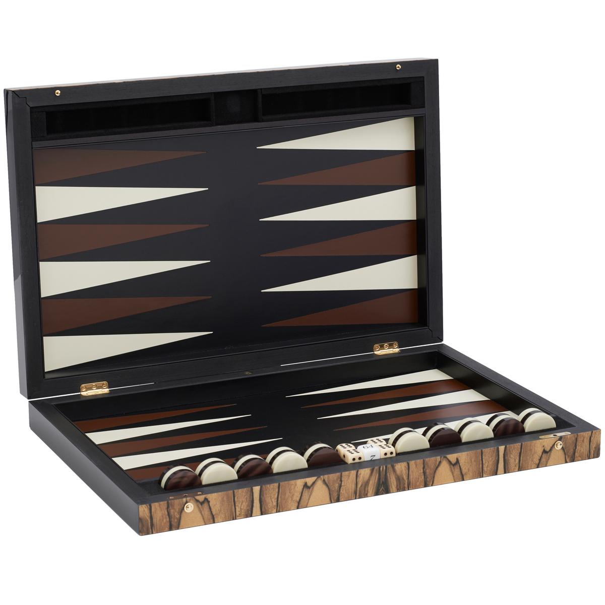 Elie Bleu Royal Ebony backgammon | artedona.