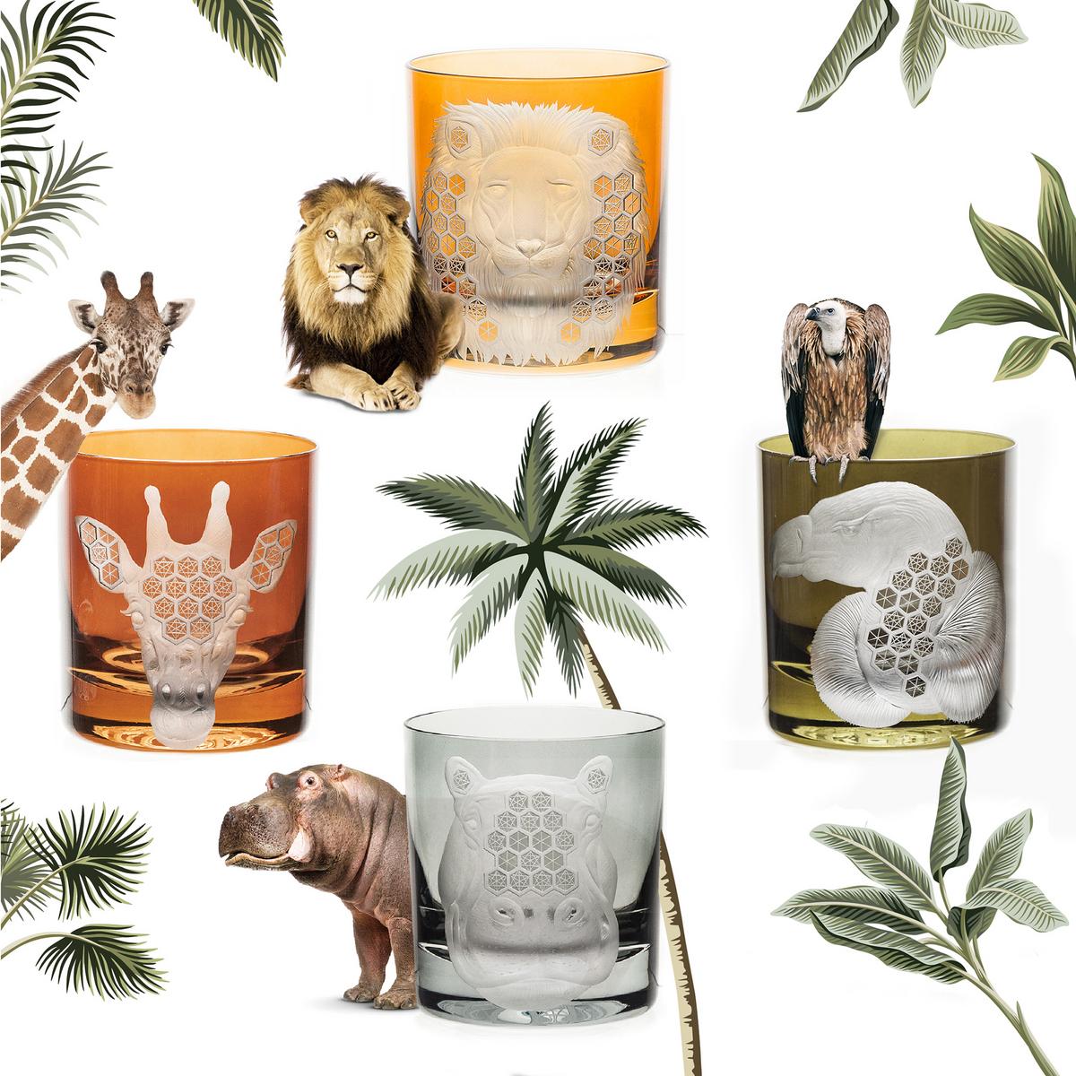 Artel African Safari glasses | artedona.