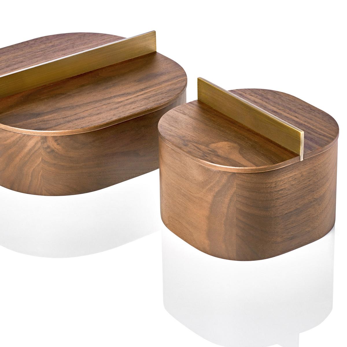 Riviere Dama rounded shaped boxes | artedona.