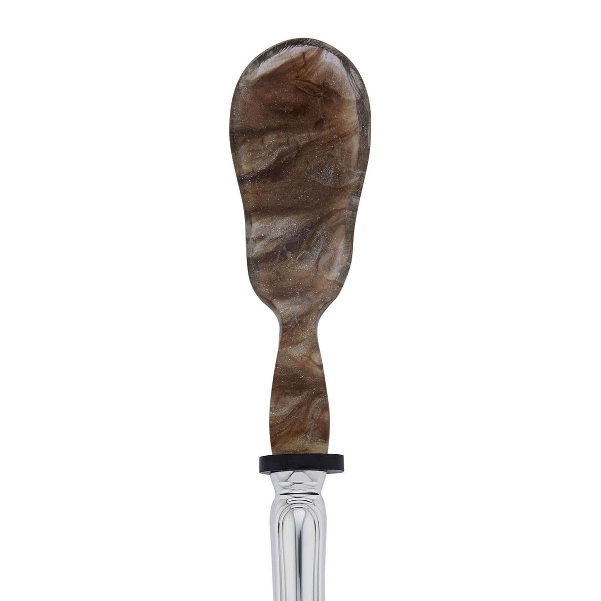 Greggio Carlotta caviar horn spoon & spreader | artedona.