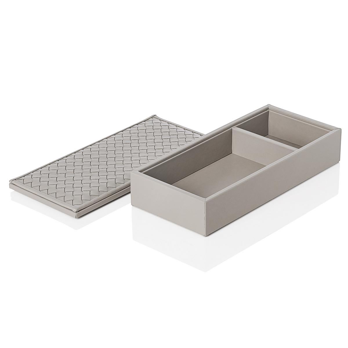 Riviere Milano rectangular box, grey | artedona.