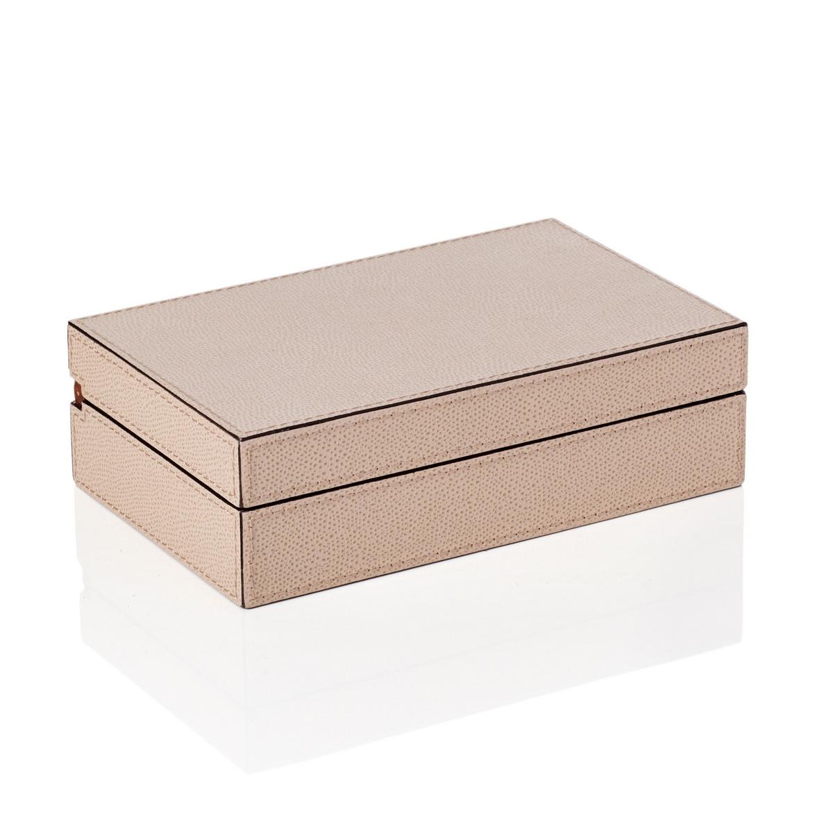 GioBagnara Royal poker game box, stone | artedona.