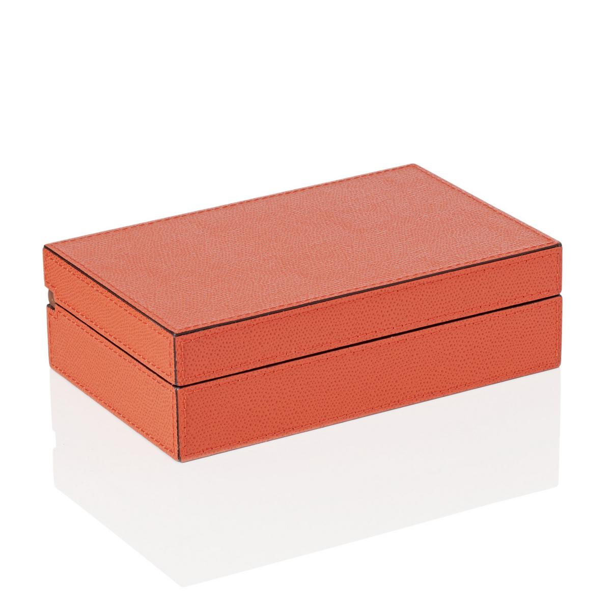 GioBagnara Royal poker game box, papaya | artedona.