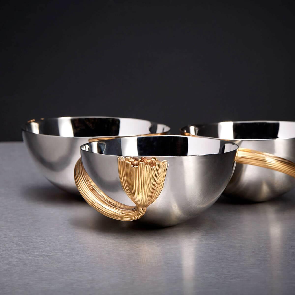 L'Objet Deco Leaves triple dish | artedona.