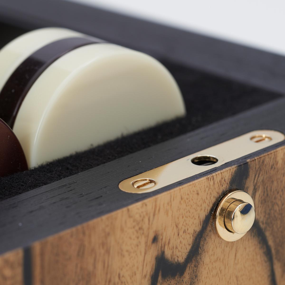 Elie Bleu Royal Ebony backgammon | artedona.