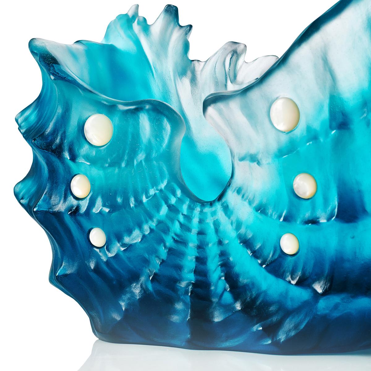 Daum Vase Maya Seashell, H 30 cm | artedona.