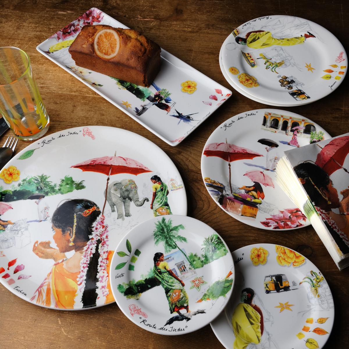 Gien Route des Indes Dinnerware | Artedona.com